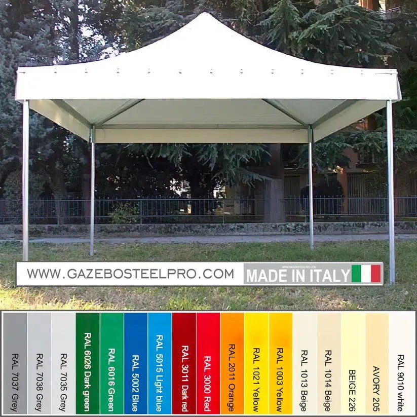 Gazebo 3x4 mt Professionale in Acciaio – GazeboSteelPro – GazeboSteelPro